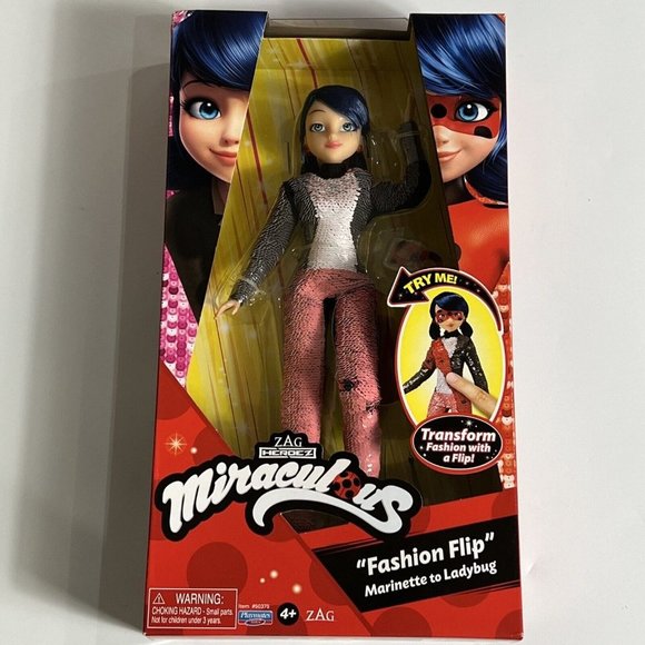 Zag Heroez | Toys | Miraculous Fashion Flip Marionette Ladybug Sequins ...
